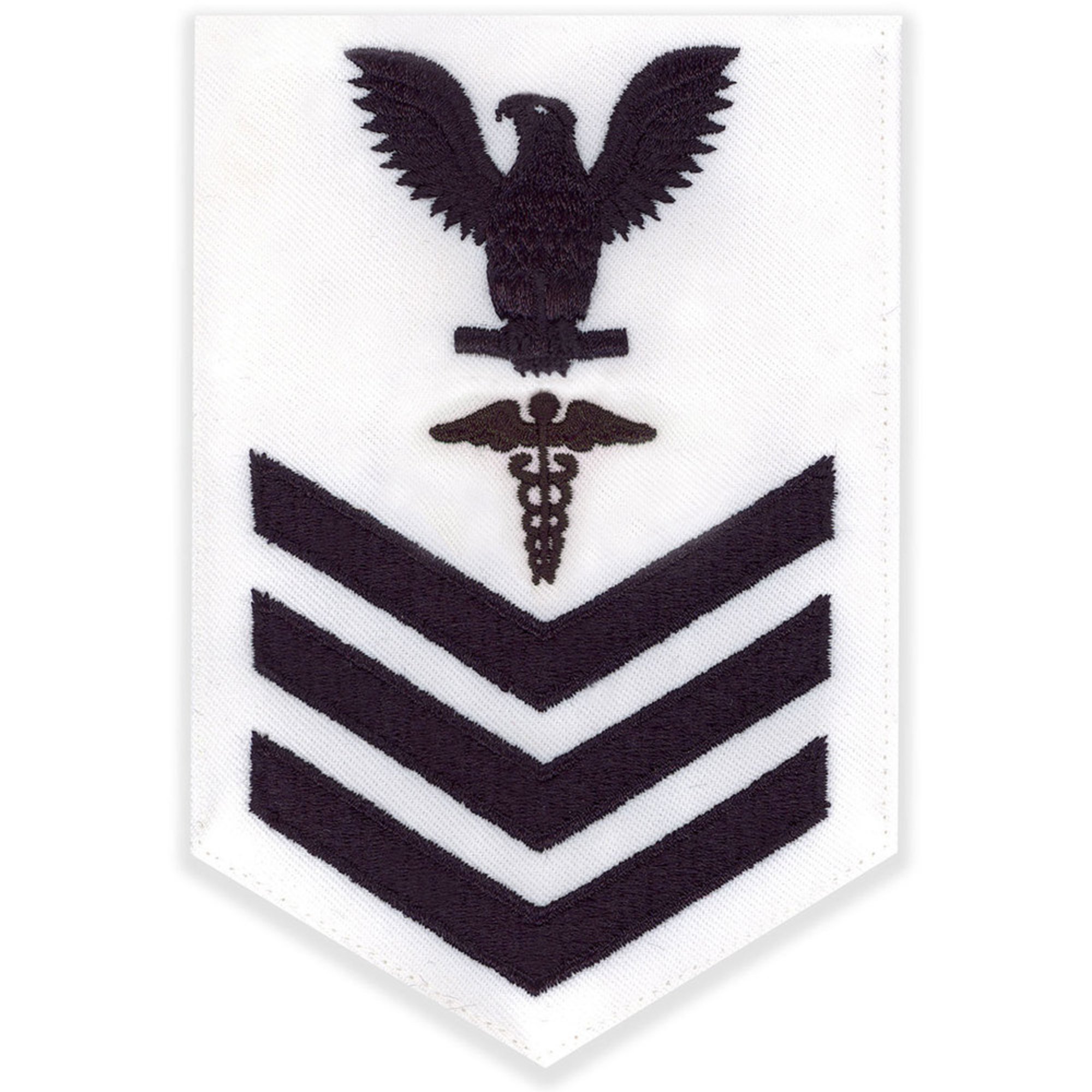 Men s E4 e6 hm1 Rating Badge In Blue On White Cnt For Hospital Men s E4 e6 hm1 Rating Badge In Blue On White Cnt For Hospital