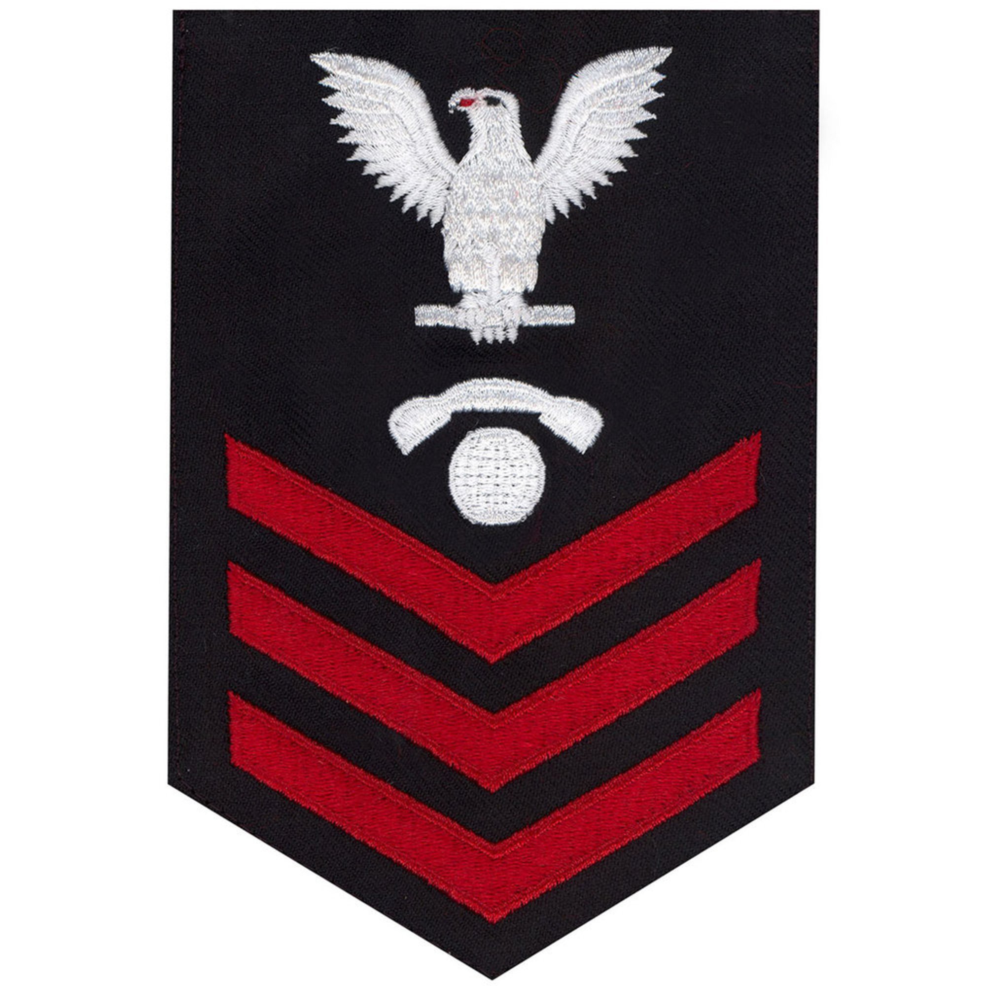 Men's E4-e6 (ic1) Rating Badge In Standard Red On Blue Serge Wool For ...