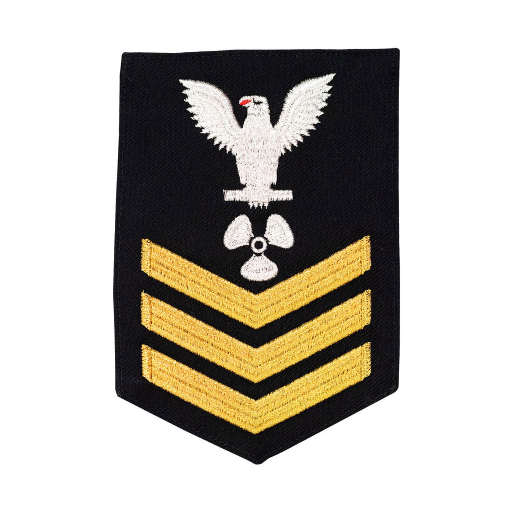 Men's E4-e6 (mm1) Rating Badge In Standard Gold On Blue Serge Wool For ...