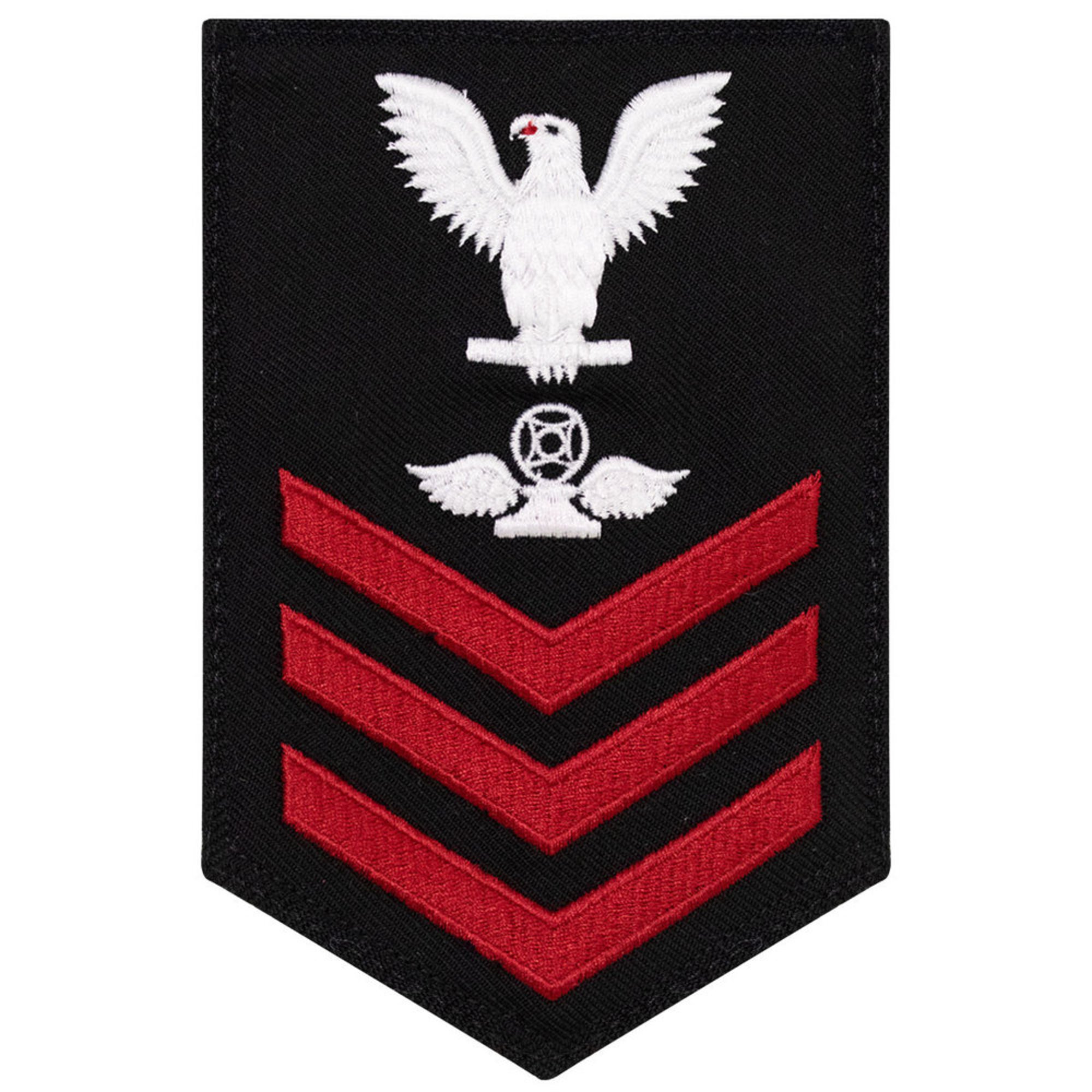 Men's E4-e6 (at1) Rating Badge In Standard Red On Blue Serge Wool For ...