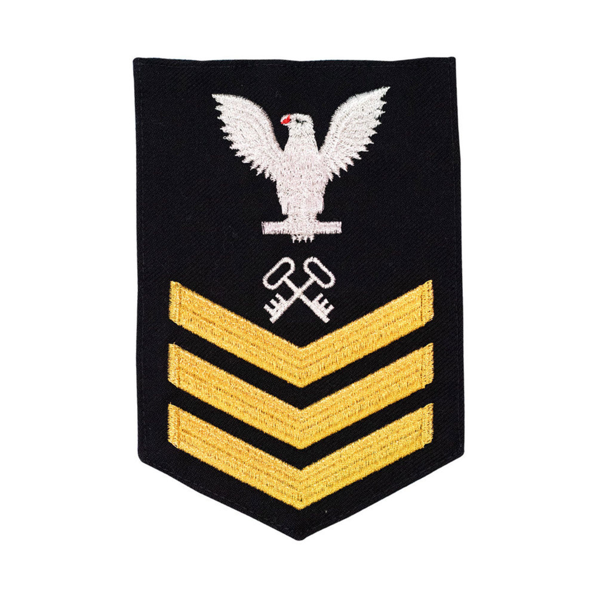 Men's E4-e6 (ls1) Rating Badge In Standard Gold On Blue Serge Wool For ...