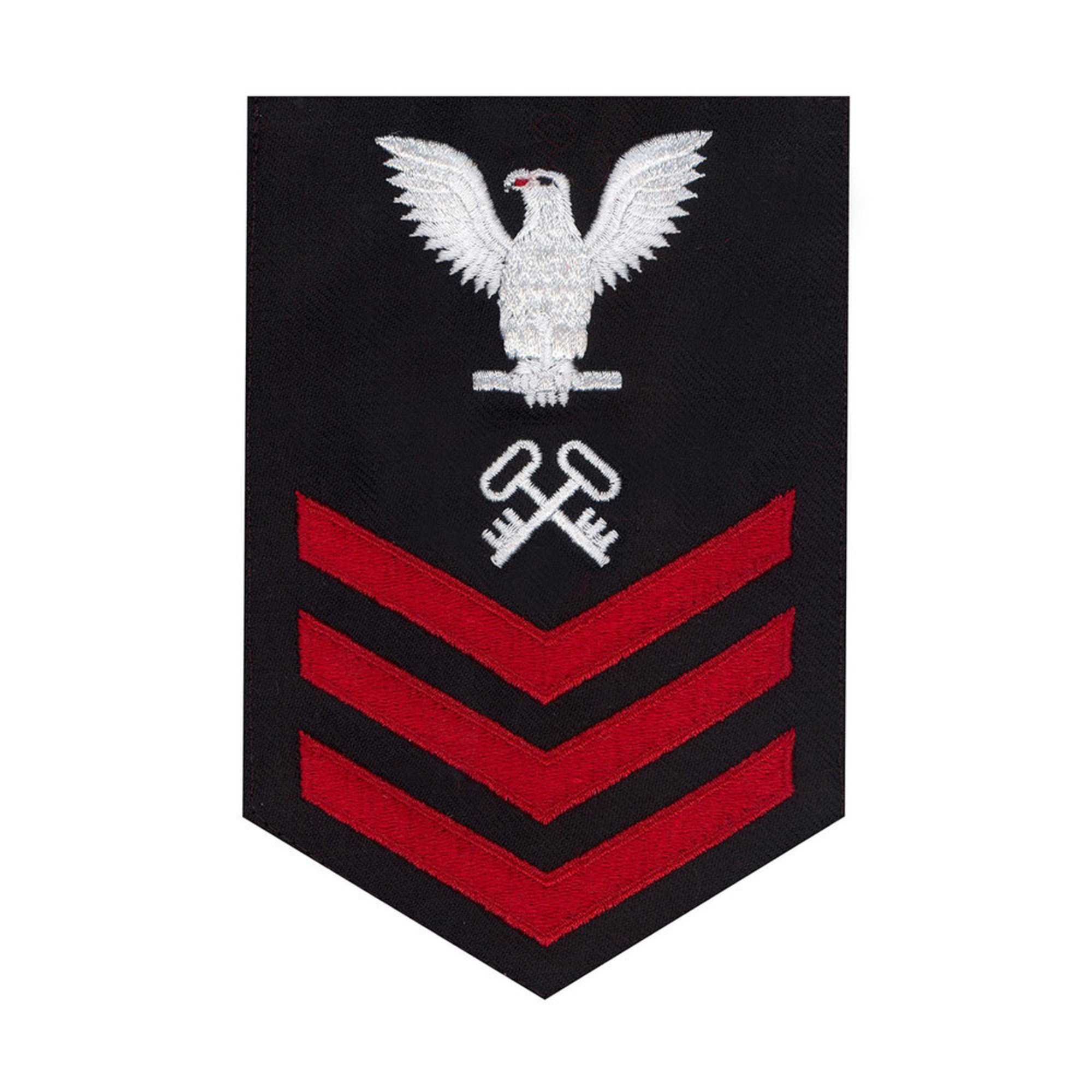 Men's E4-e6 (ls1) Rating Badge In Standard Red On Blue Serge Wool For ...