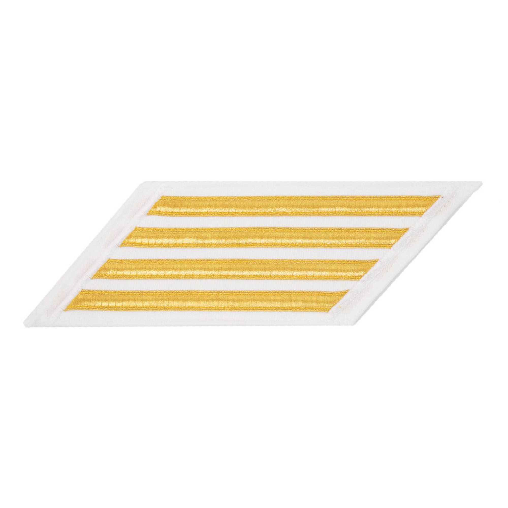 Men's Enlisted Service Stripe Set-4 On Lace Gold On White Cnt | Ratings ...