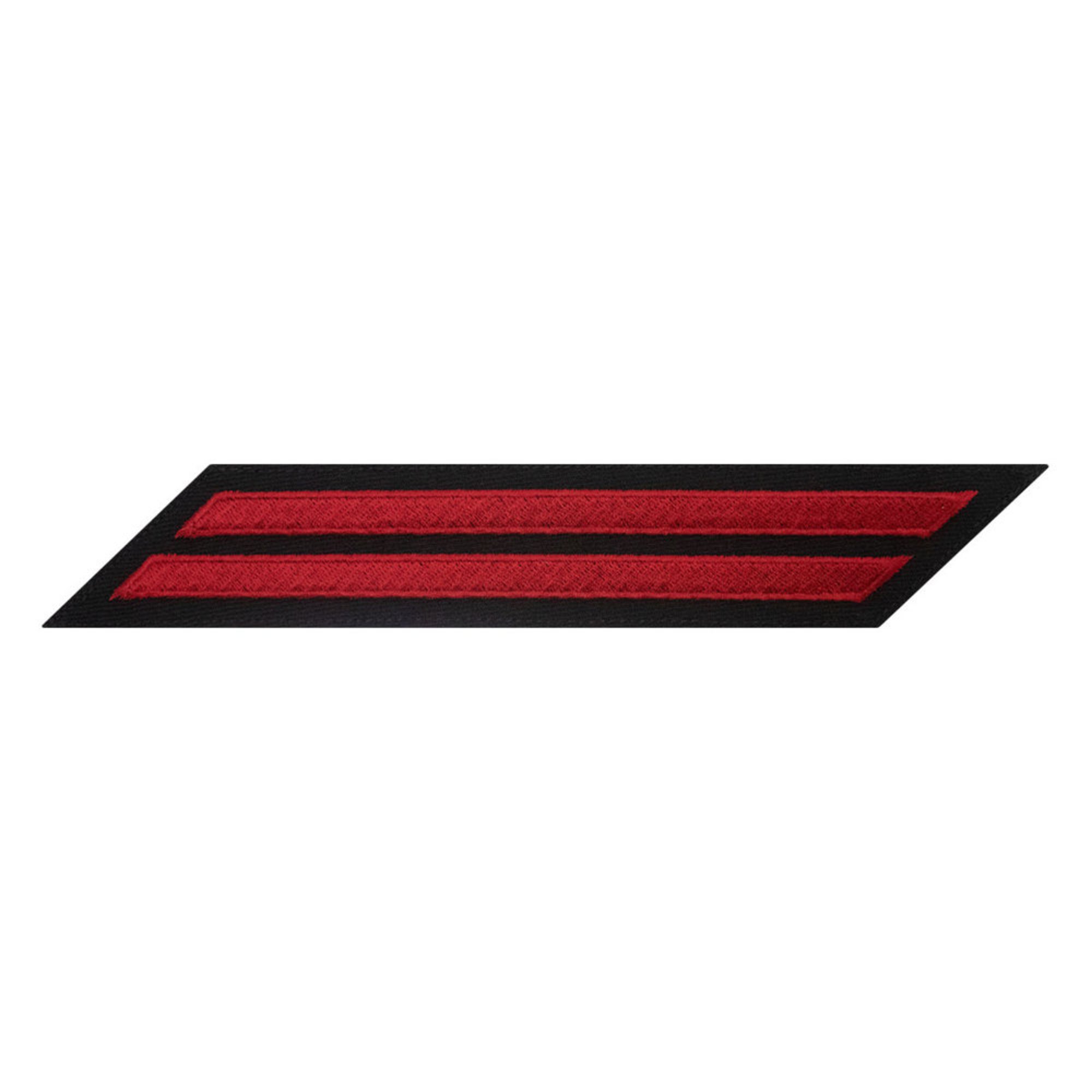Men's Cpo Service Stripe Set-2 On Standard Red On Blue Poly/wool ...