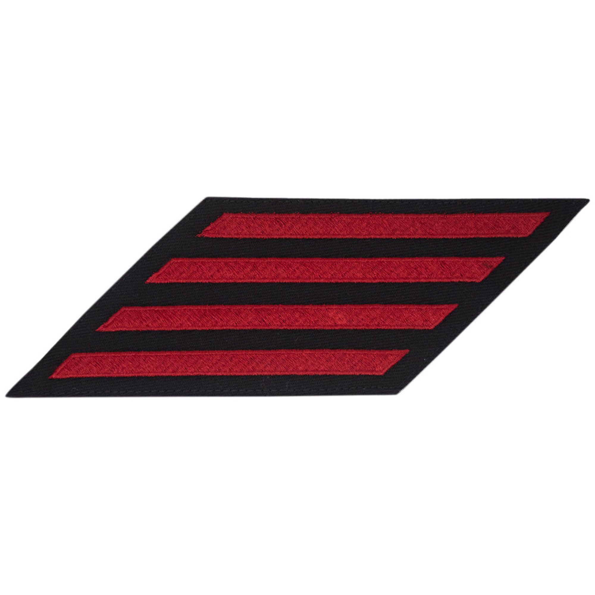 Men's Enlisted Service Stripe Set-4 On Standard Red On Blue Serge Wool ...