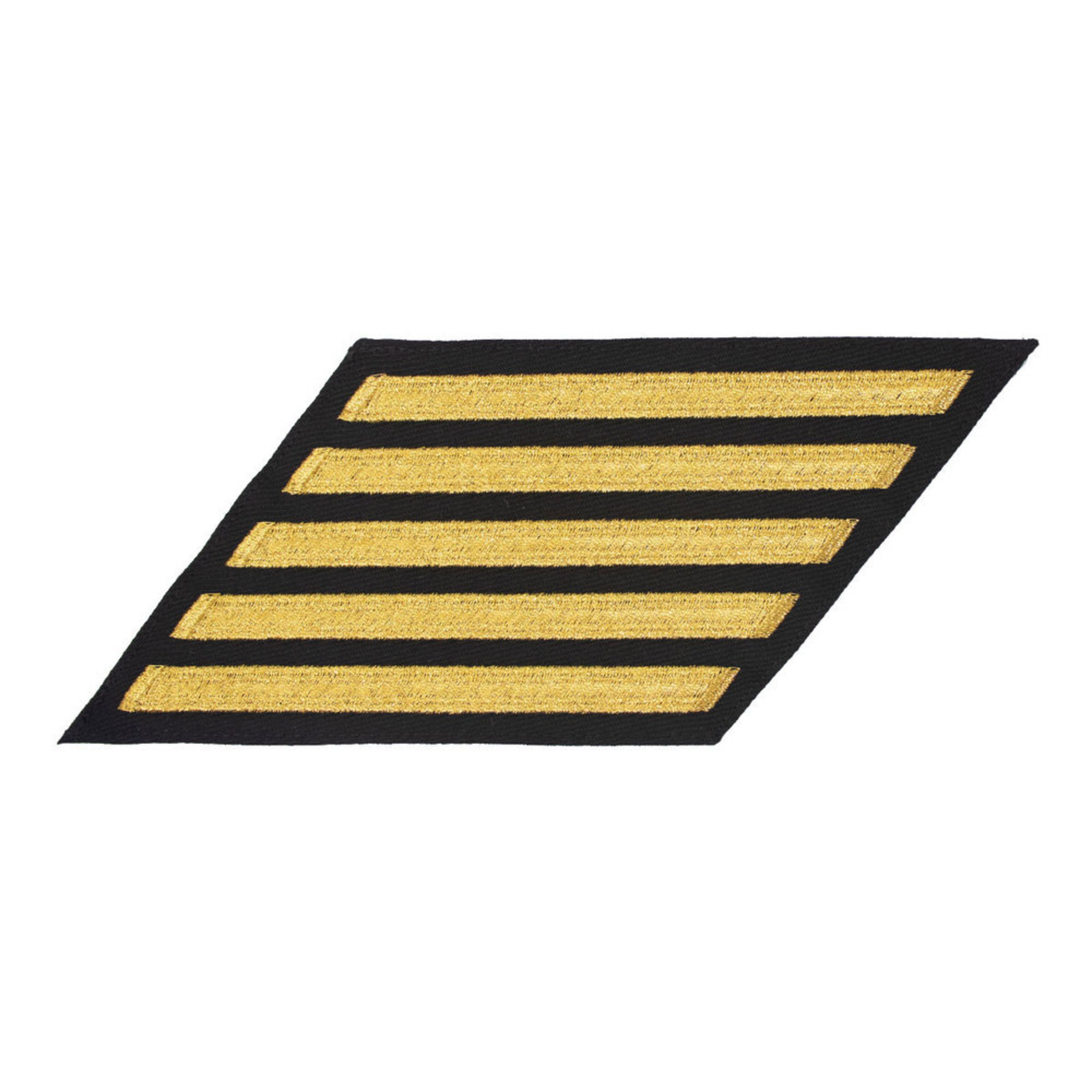 Men's Enlisted Service Stripe Set-5 On Standard Gold On Blue Serge Wool ...