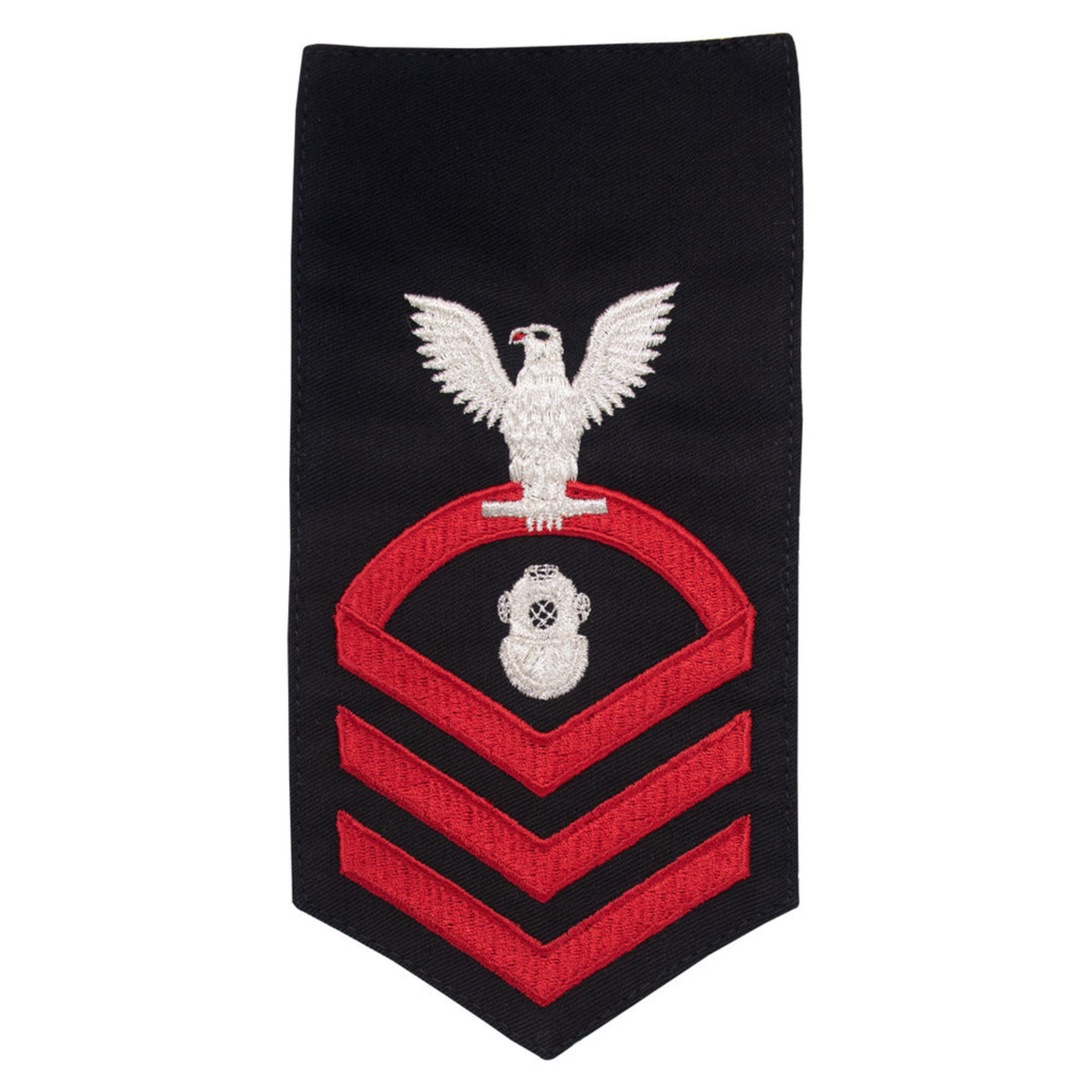 Men's E7 (ndc) Rating Badge In Standard Red On Blue Poly/wool For Navy ...
