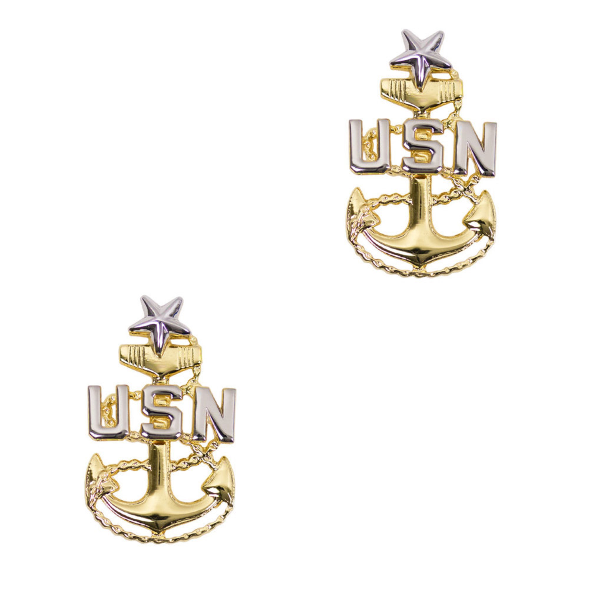Collar Device Clutchback Anchor Silver/gold E8 | Collar Devices ...