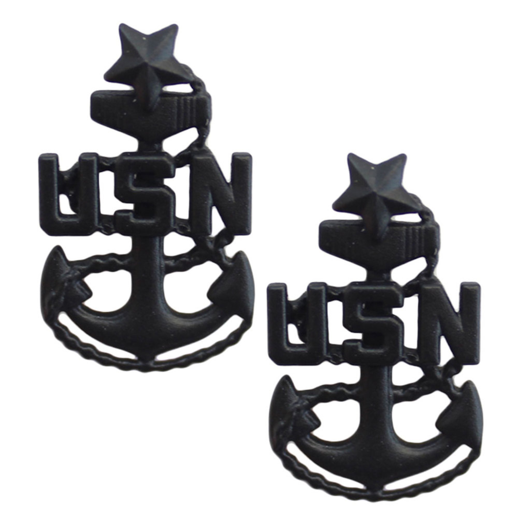 Collar Device Subdued Black Metal (pair) E8 | Collar Devices | Military ...