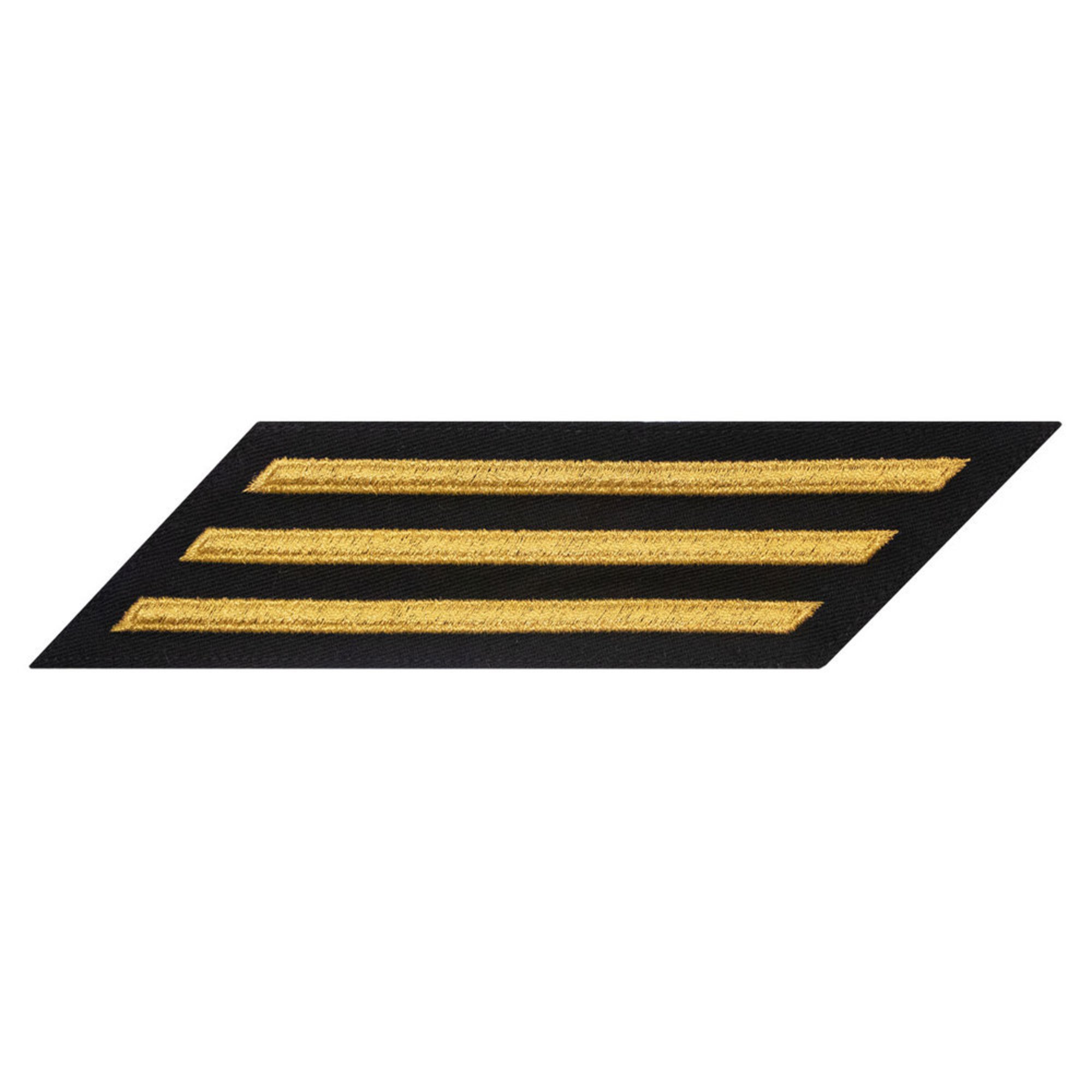 Women's Cpo Service Stripe Set-3 On Standard Gold On Blue Poly/wool ...