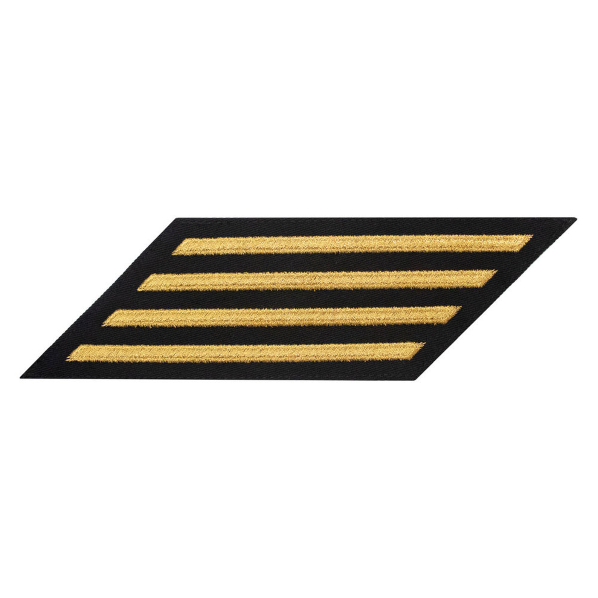 Women's Cpo/ Enlisted Service Stripe Set-4 On Standard Gold On Blue ...