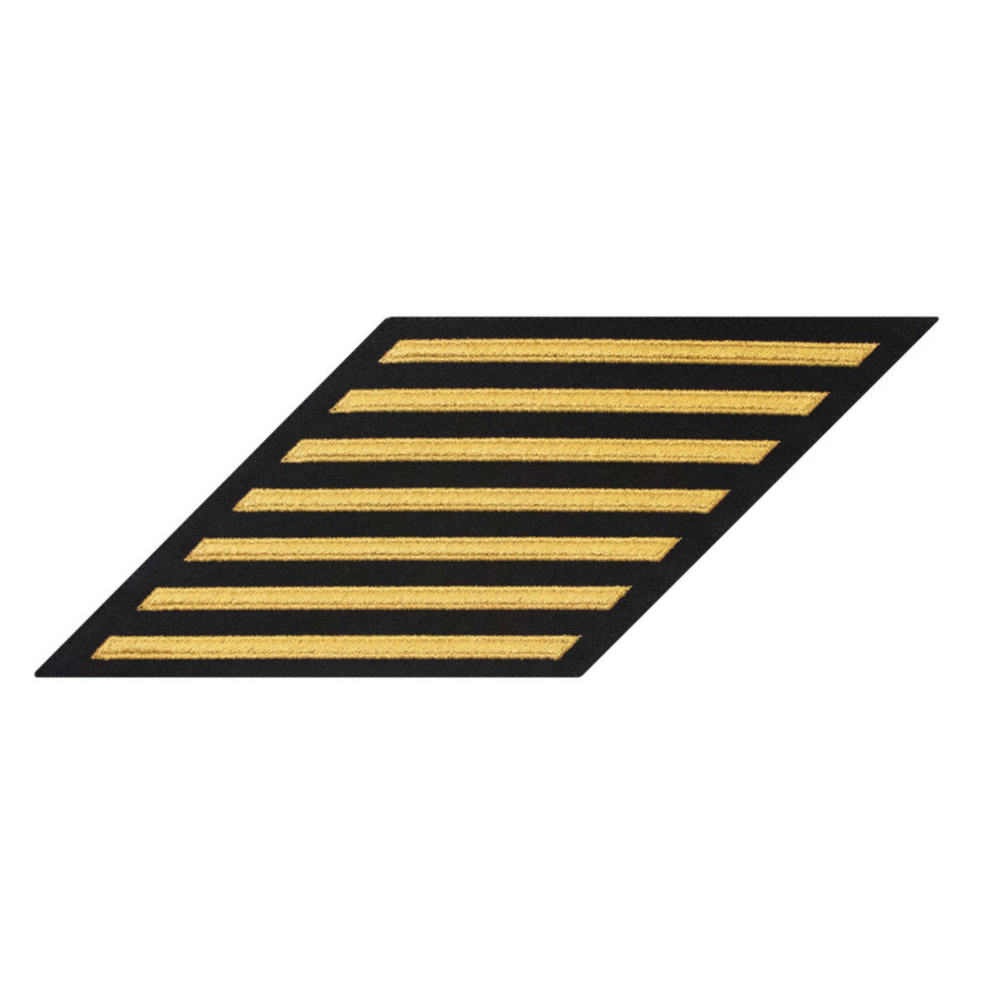 Women's Cpo Service Stripe Set-7 On Standard Gold On Blue Poly/wool ...