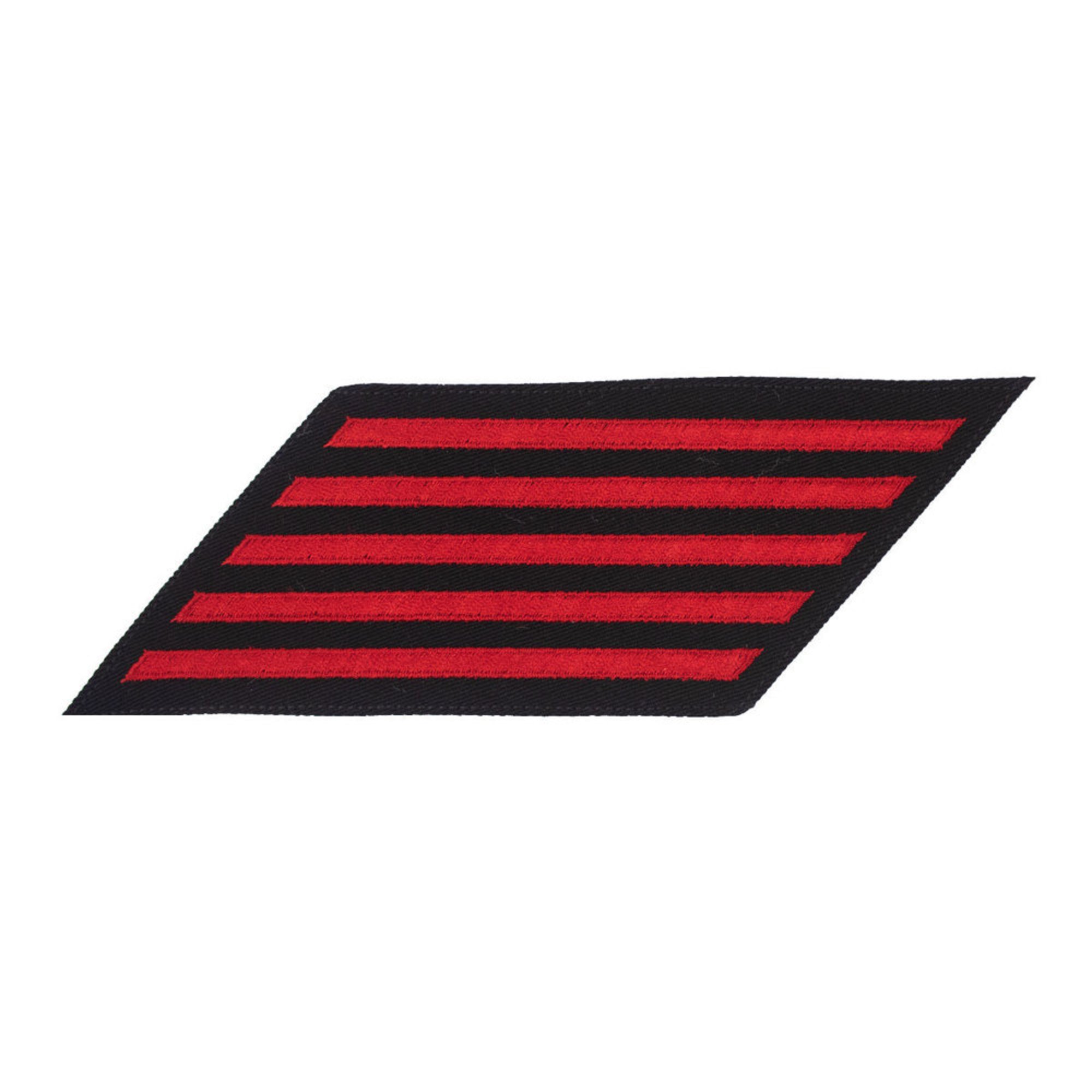 Women's Cpo Service Stripe Set-5 On Standard Red On Blue Poly/wool ...