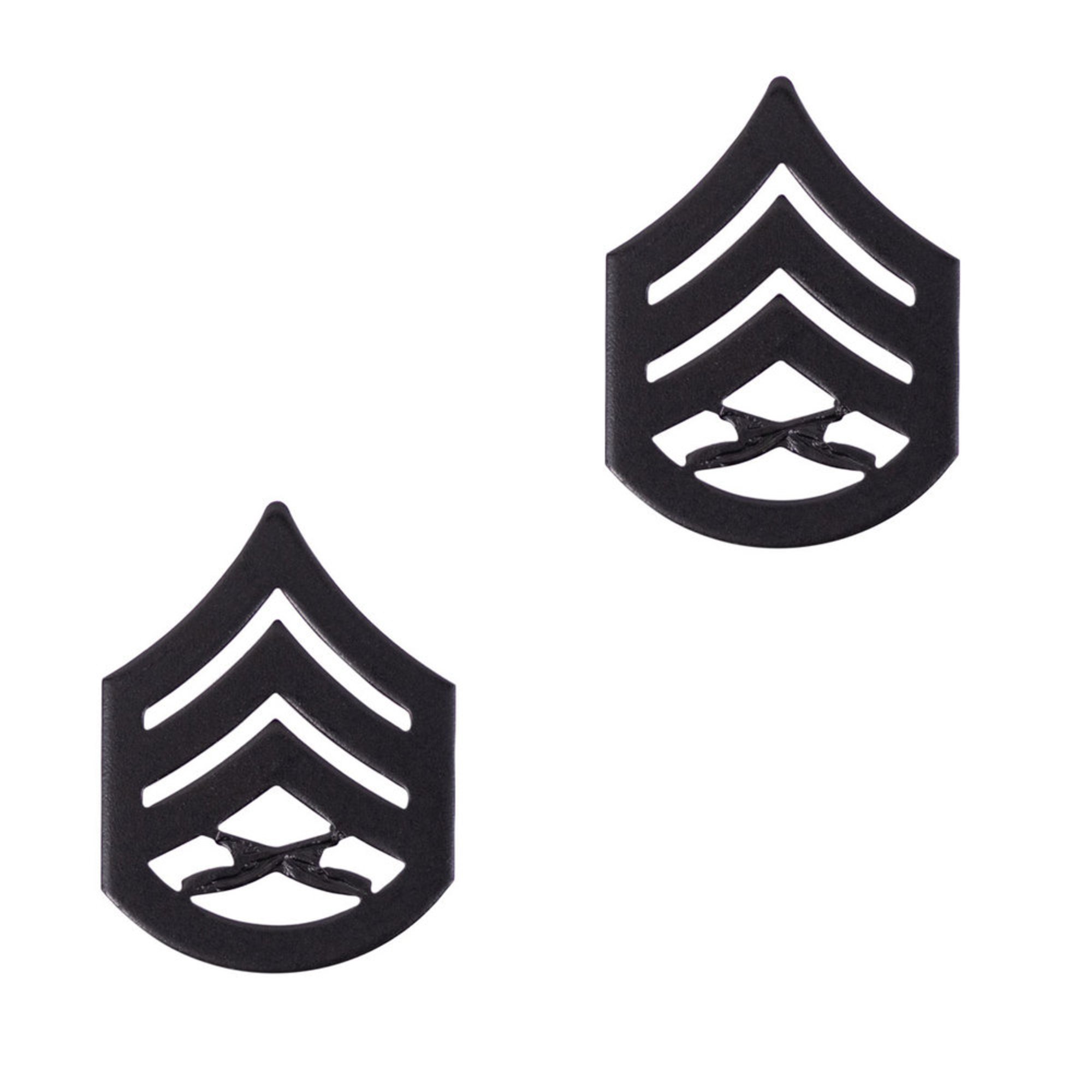 Usmc Chevron Black Metal Ssgt | Rank Insignia | Military - Shop Your ...