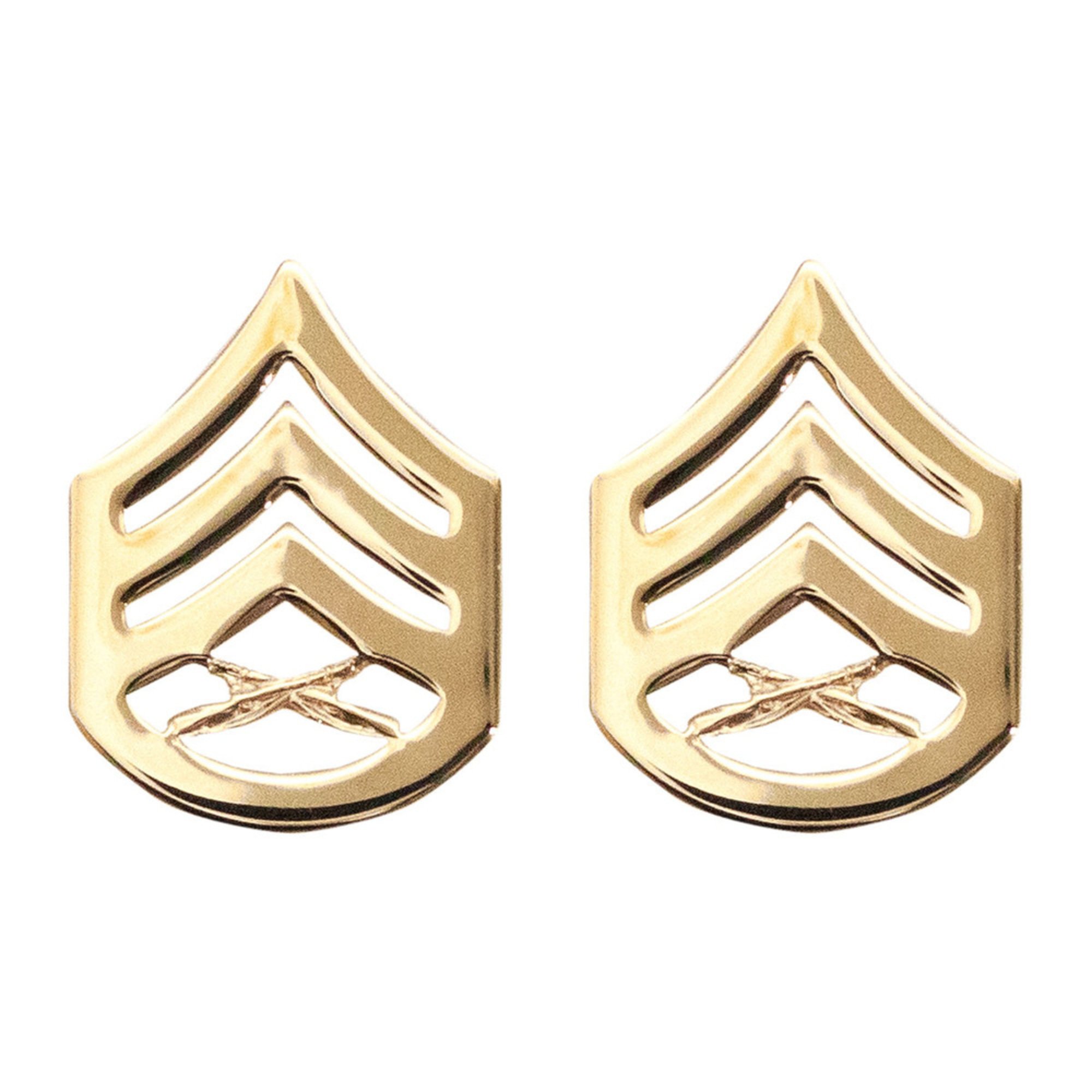 Usmc Chevron Gold Metal Ssgt | Rank Insignia | Military - Shop Your ...