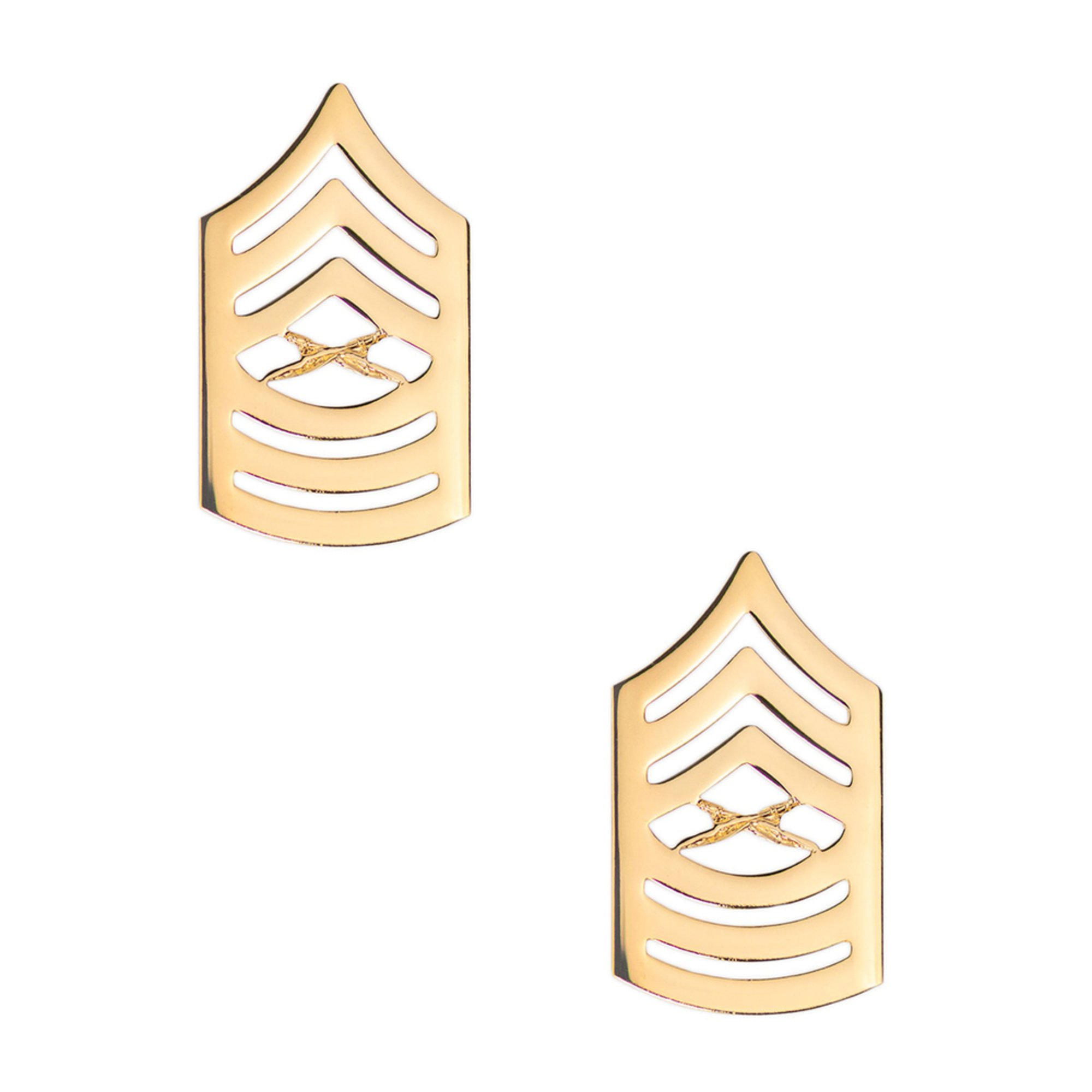 Usmc Chevron Gold Metal Msgt | Rank Insignia | Military - Shop Your ...