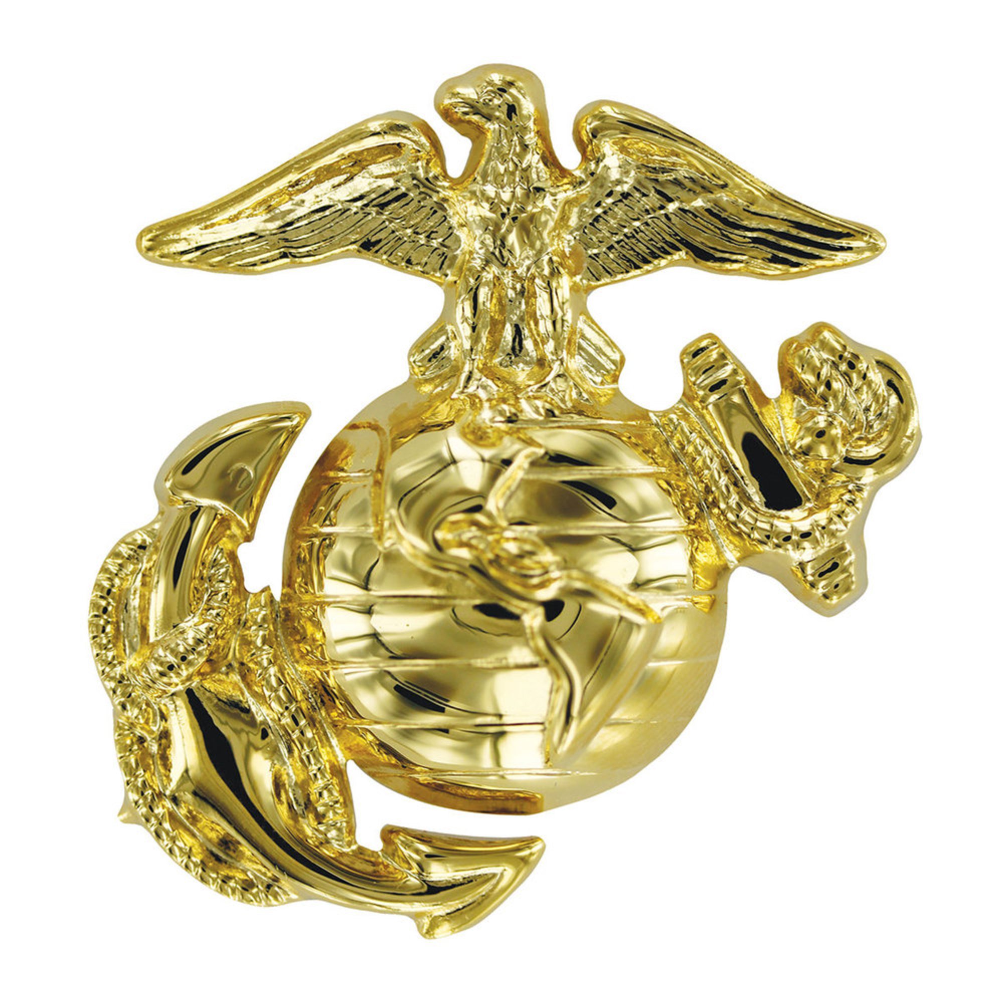 Usmc Cap Device Ega Gold Regular Size Enlisted | Rank Insignia ...