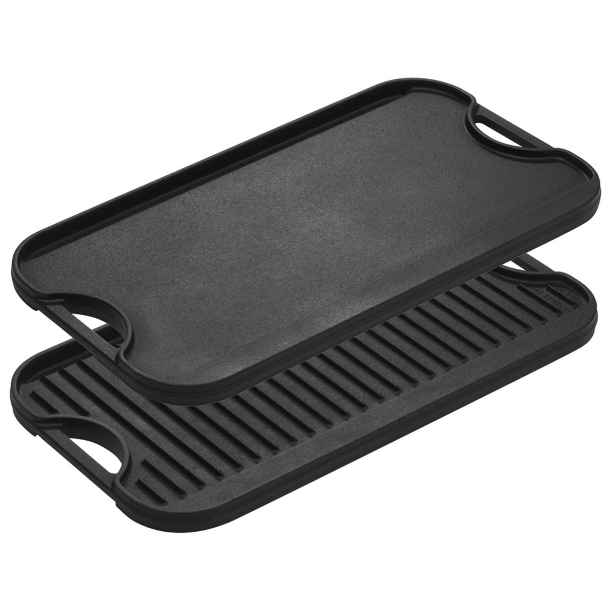 Lodge Chef Collection 20x10 Double Burner Reversible Grill/griddle ...