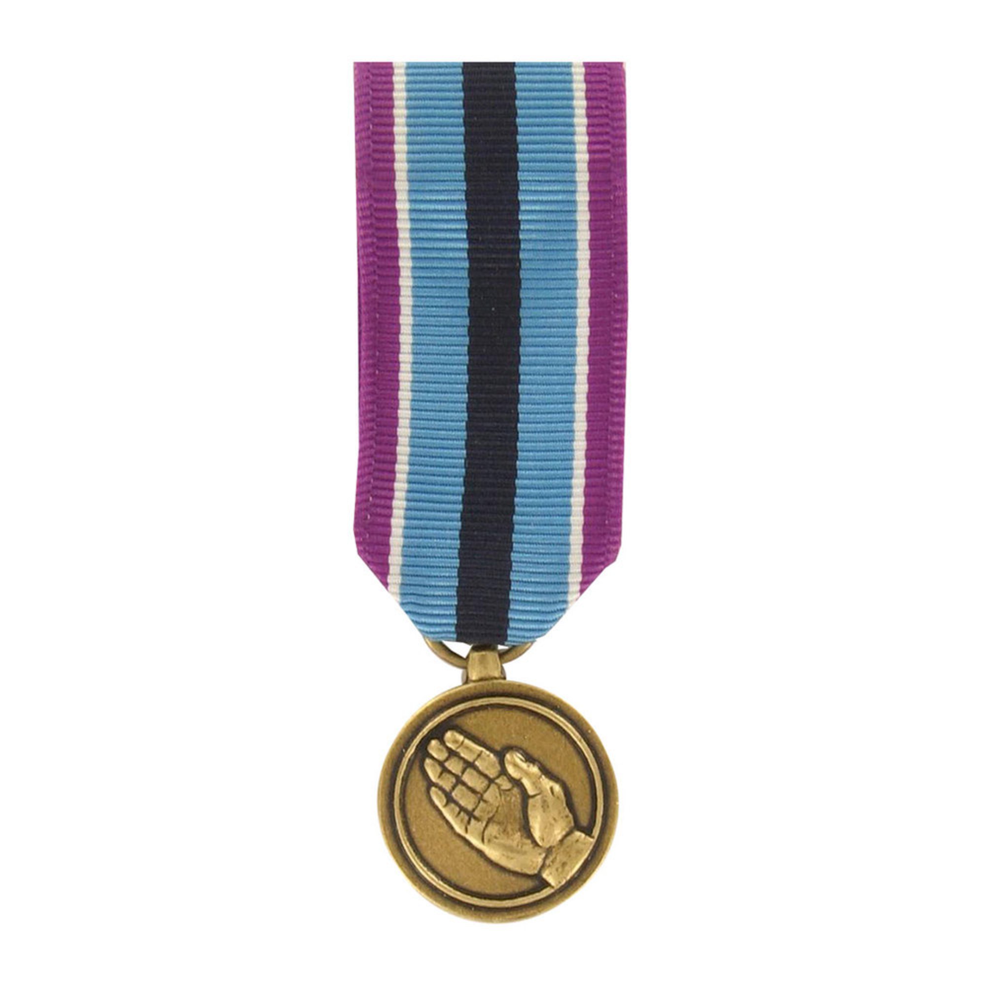 Medal Miniature Humanitarian Service | Miniature Medals | Military ...