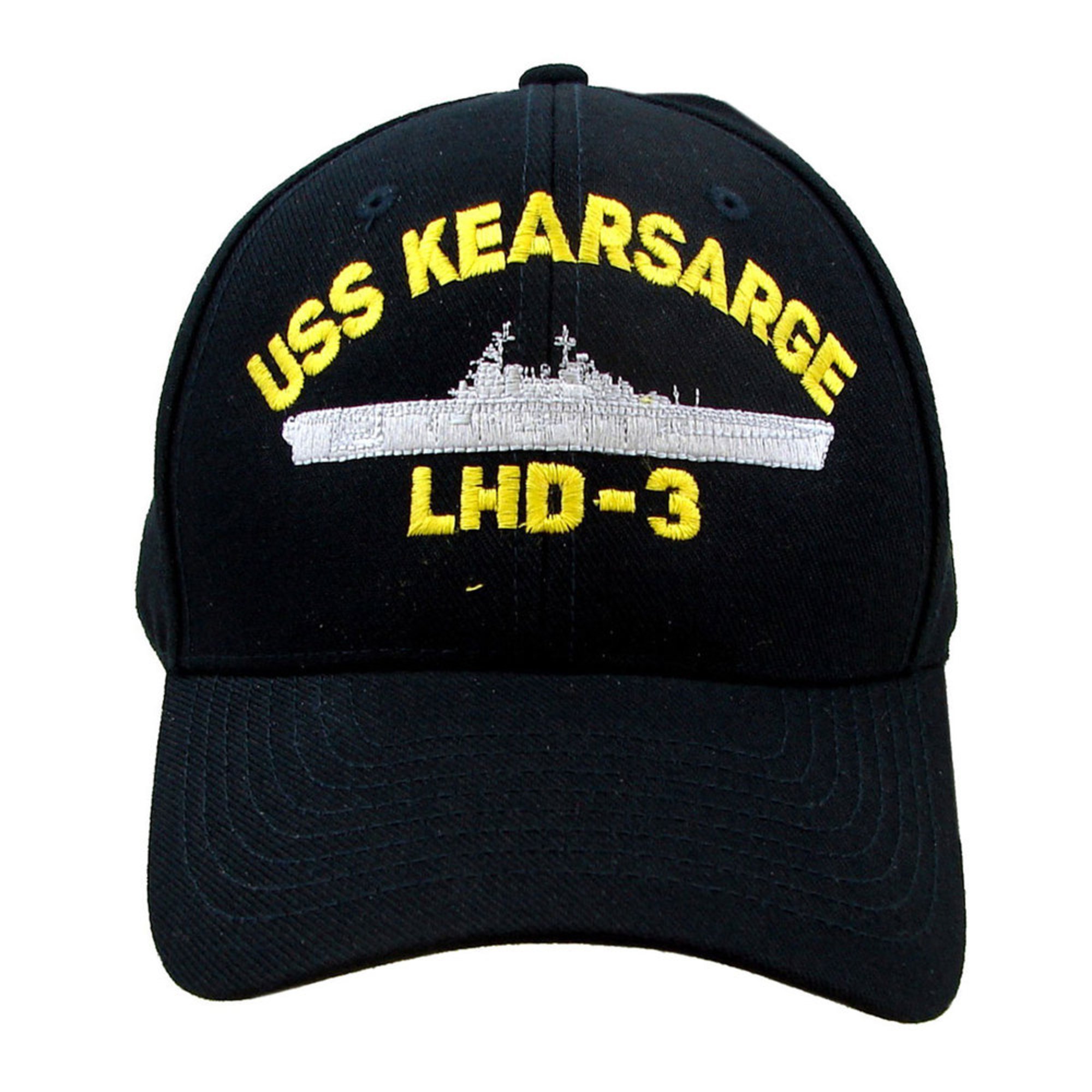 Eagle Crest Uss Kearsarge Cap - Navy, Usa Made | Navy Pride Hats ...