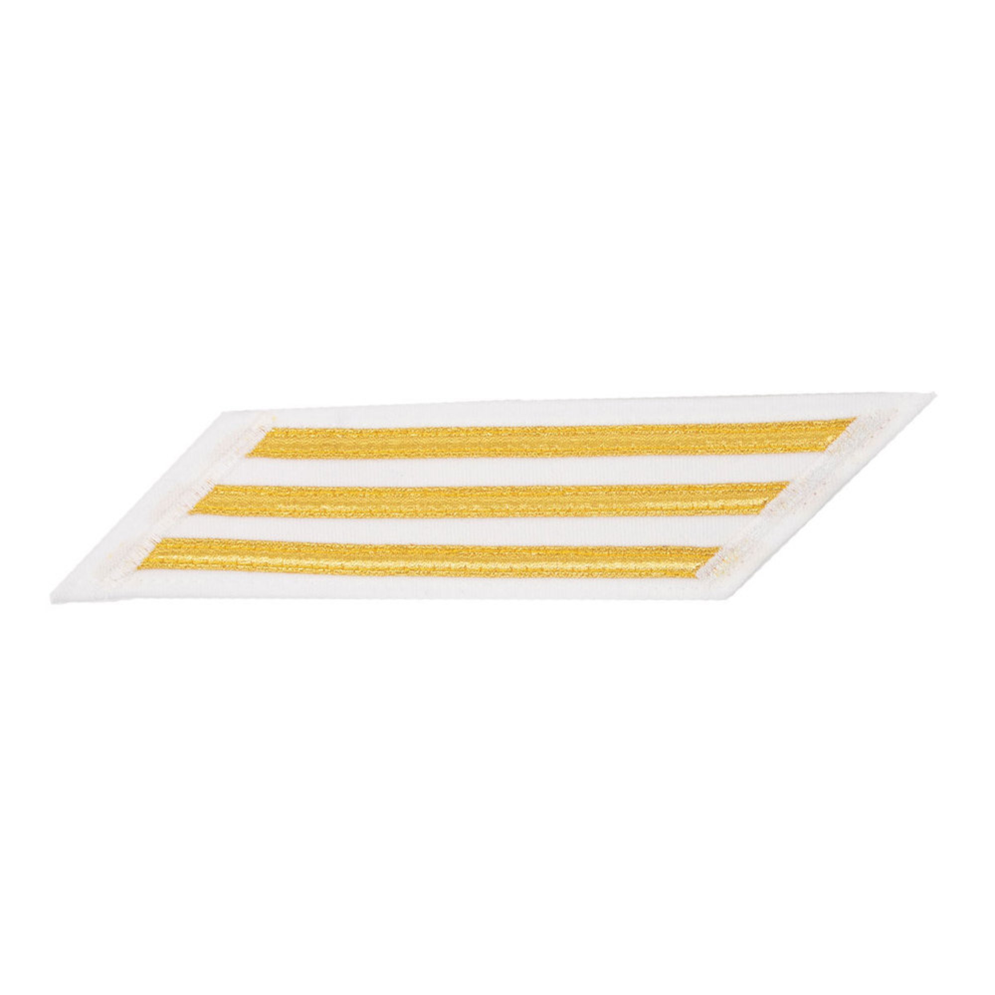 Women's Cpo/ Enlisted Service Stripe Set-3 On Lace Gold On White Cnt ...