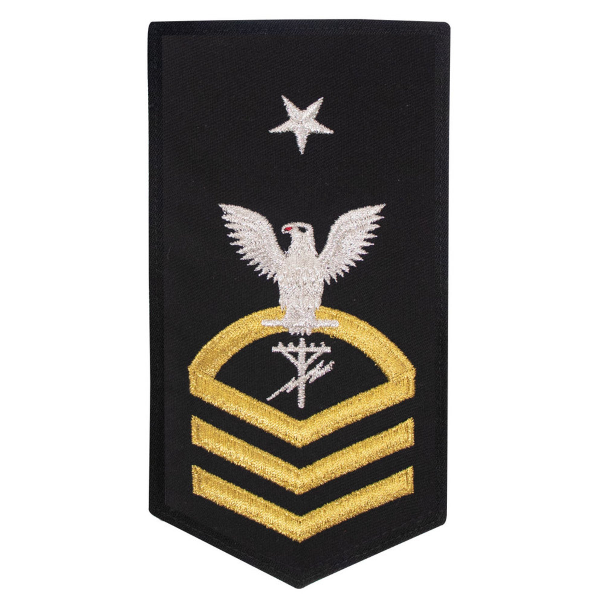 Women's E8 (cecs) Rating Badge In Standard Gold On Blue Poly/wool For ...