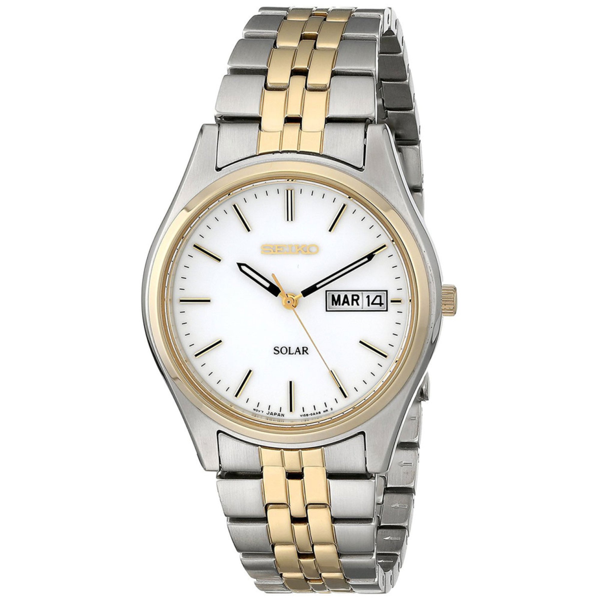 Seiko Men's Solar Two-tone Watch, 37mm | Men's Watches | Accessories ...