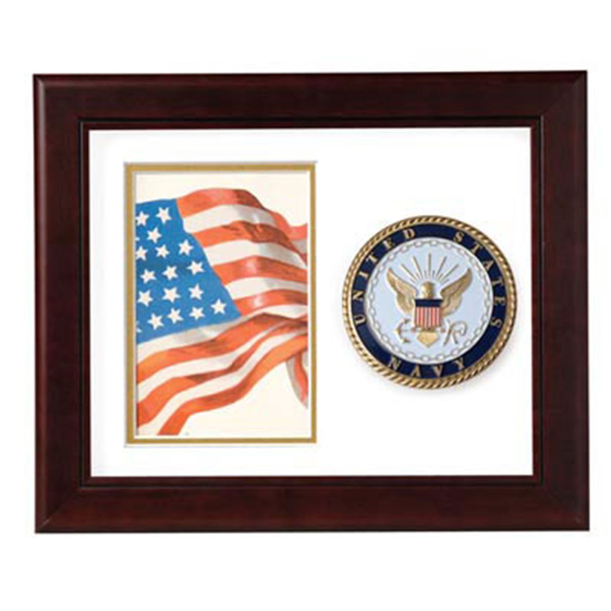 Allied Products Usn 8"x10" Mahogany Frame | Navy Pride Statues, Desktop ...