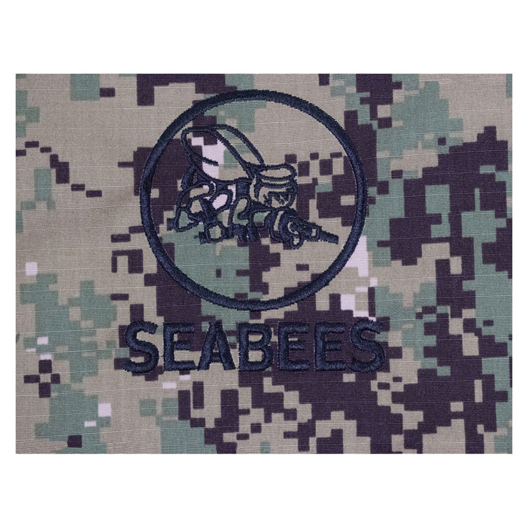 Nwu Type-iii Green Seabee Pocket Replacement | Rank Tabs | Military ...