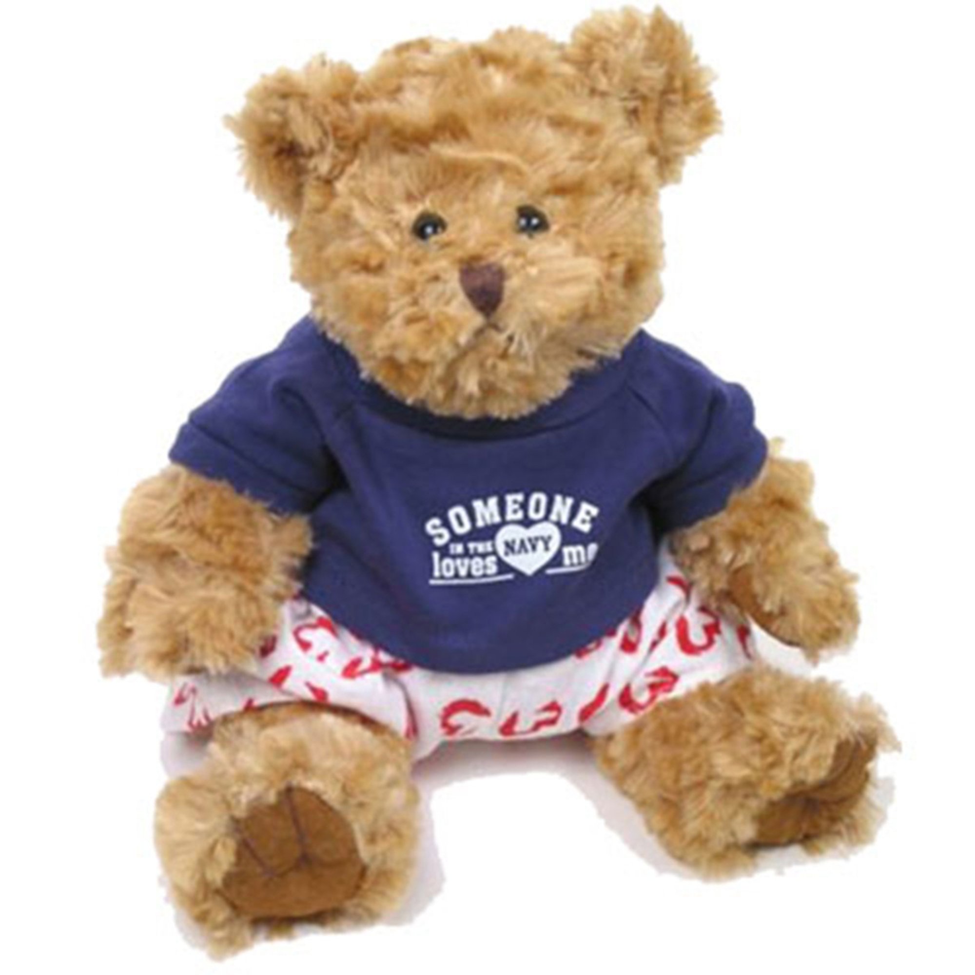 Chelsea Teddy Bear Co Usn Bear With Heart Boxers And Tee | Stuffed ...