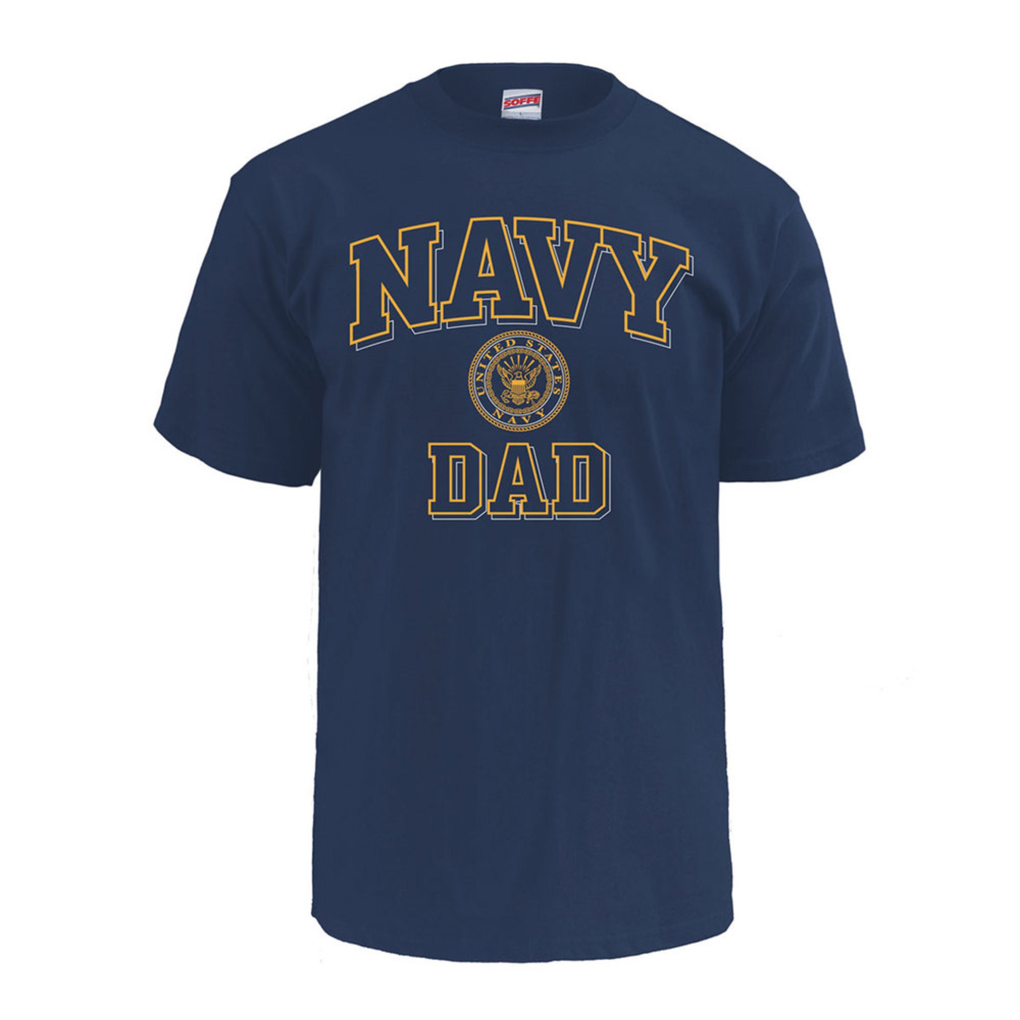 Soffe Men's Navy Dad Tee In Navy | Mom & Dad | Military - Shop Your ...