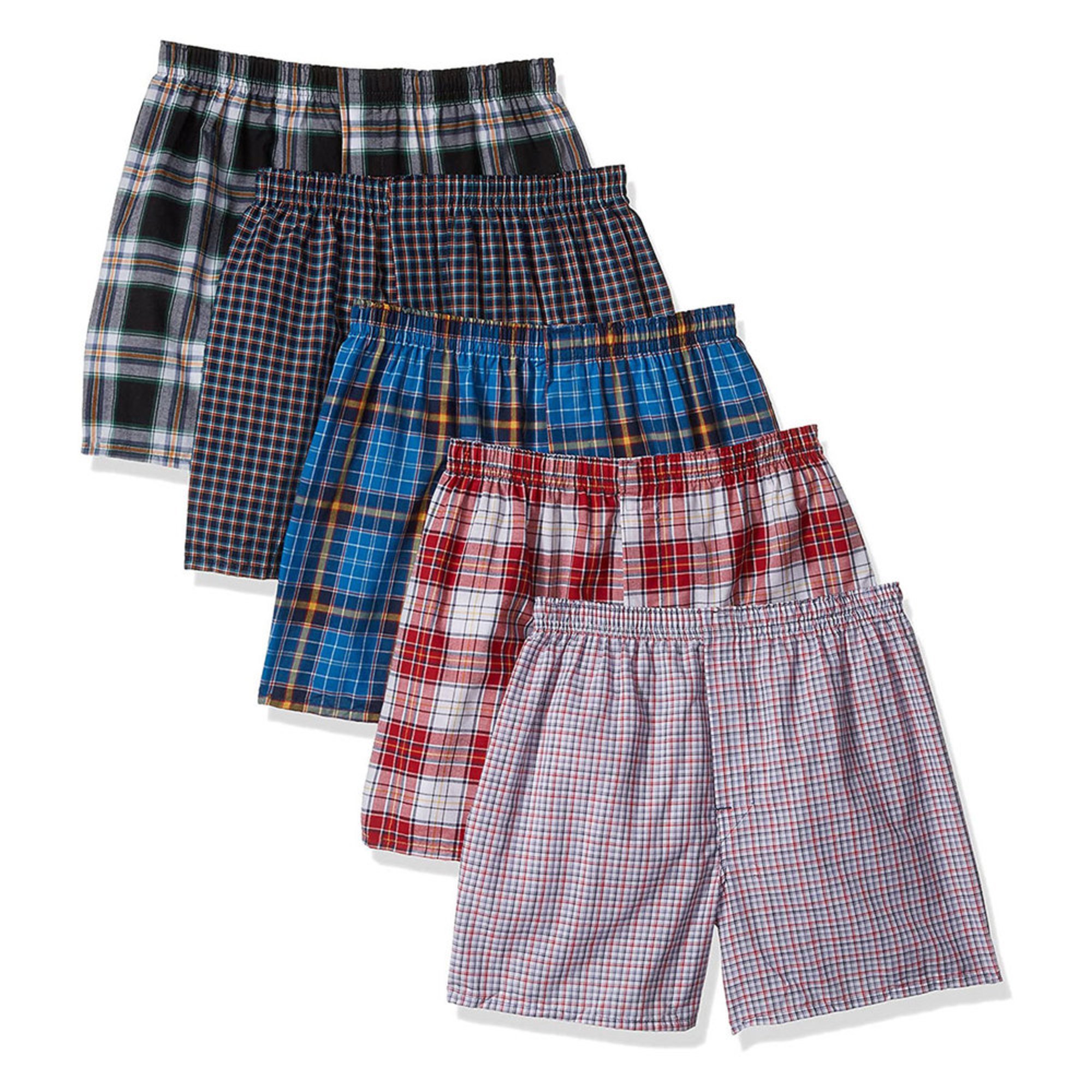 Hanes Boxer 5-pack Tartan | Men's Underwear | Apparel - Shop Your Navy ...