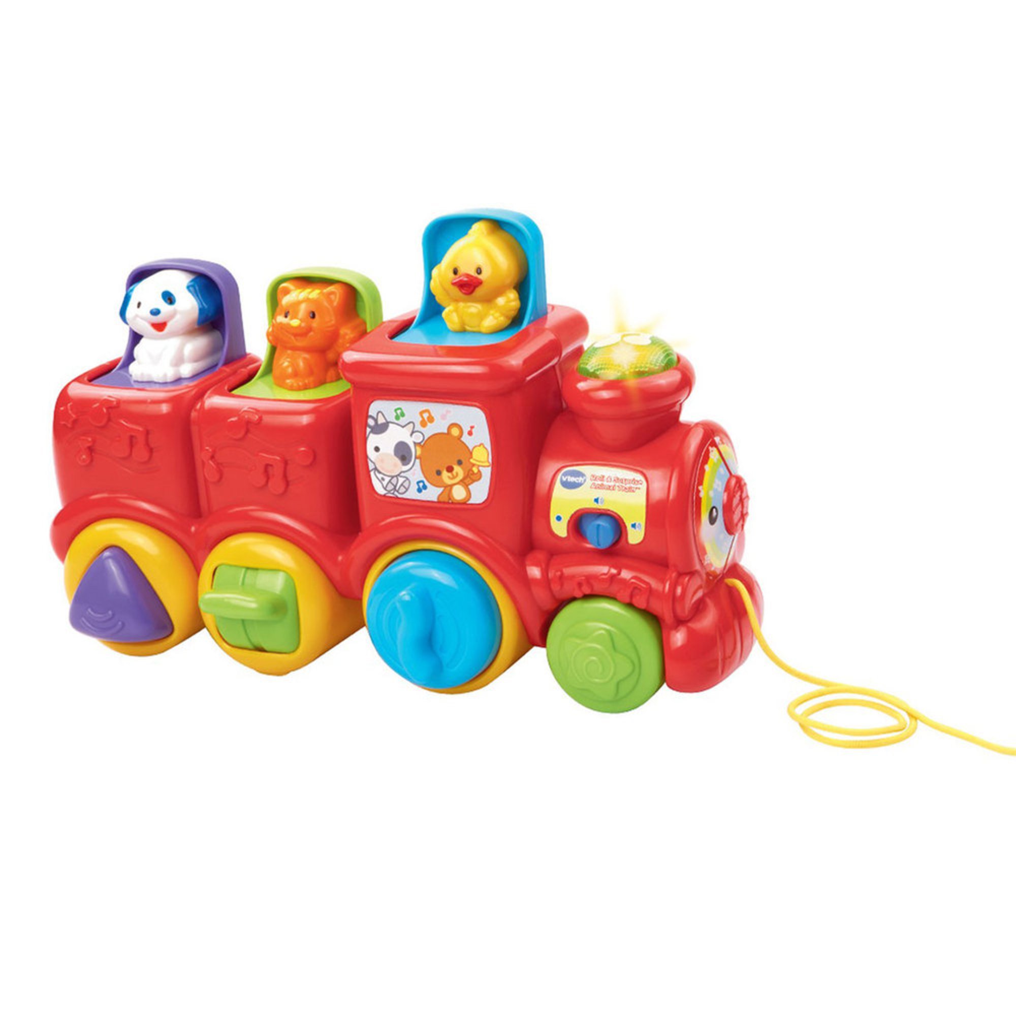 Vtech Interactive Peek-a Boo Roll & Surprise Animal Train | Trains ...