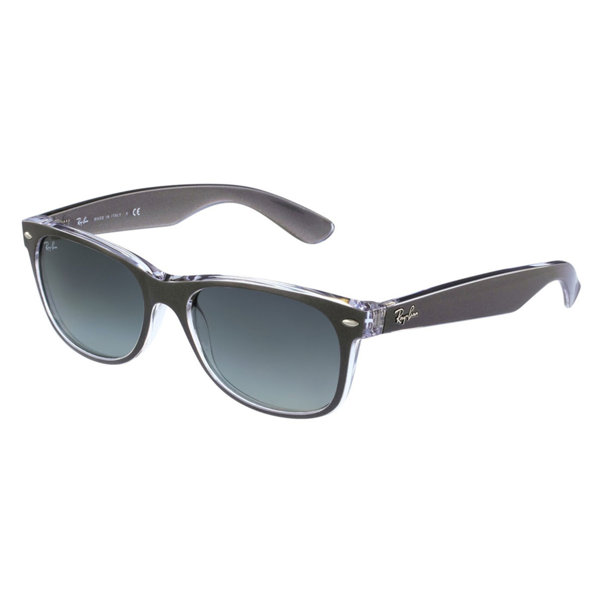 Ray-ban Unisex Wayfarer Classic Sunglasses Gunmetal/clear/grey Gradient ...