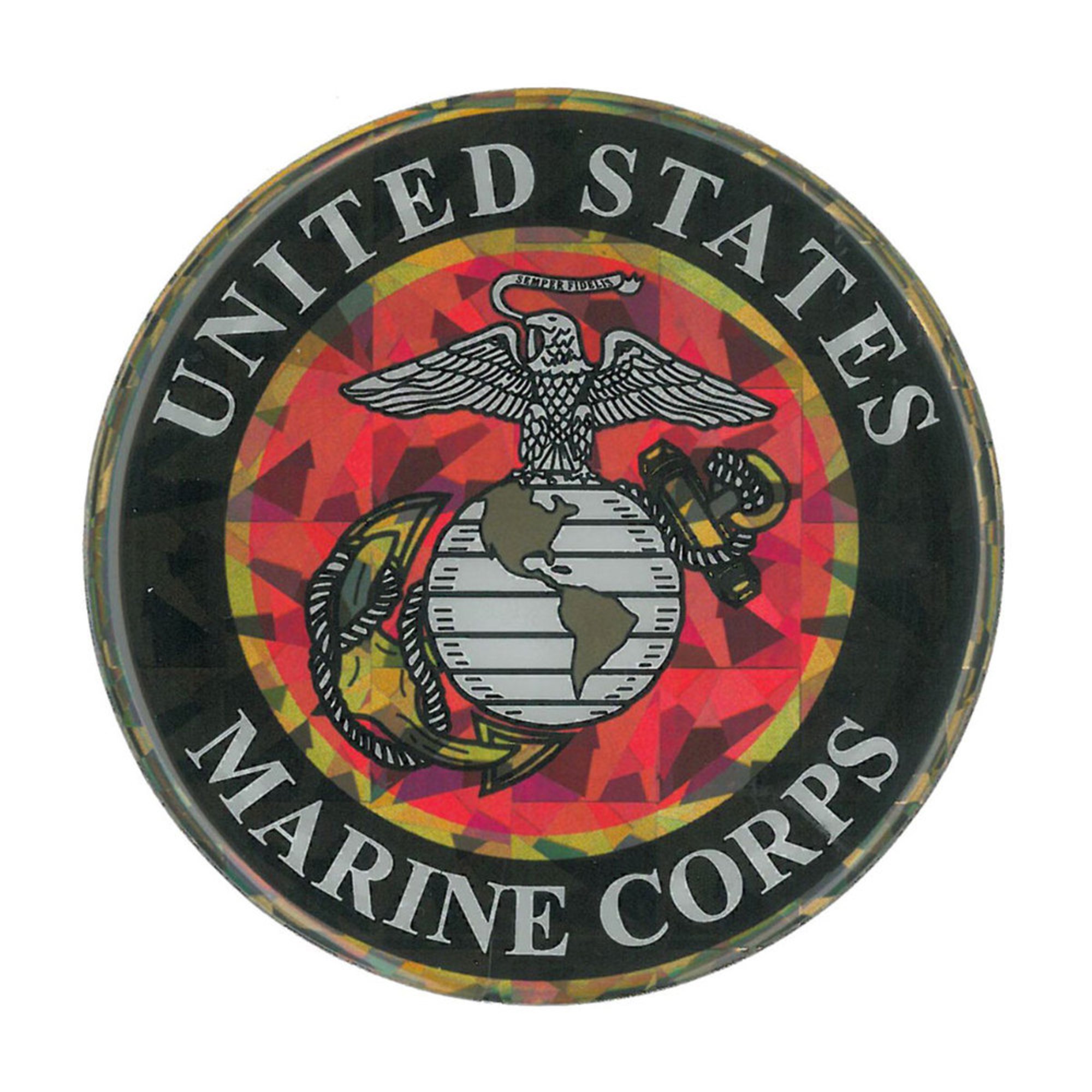 Mitchell Proffitt Usmc Crest Reflective Dome Decal | Patches,stickers ...