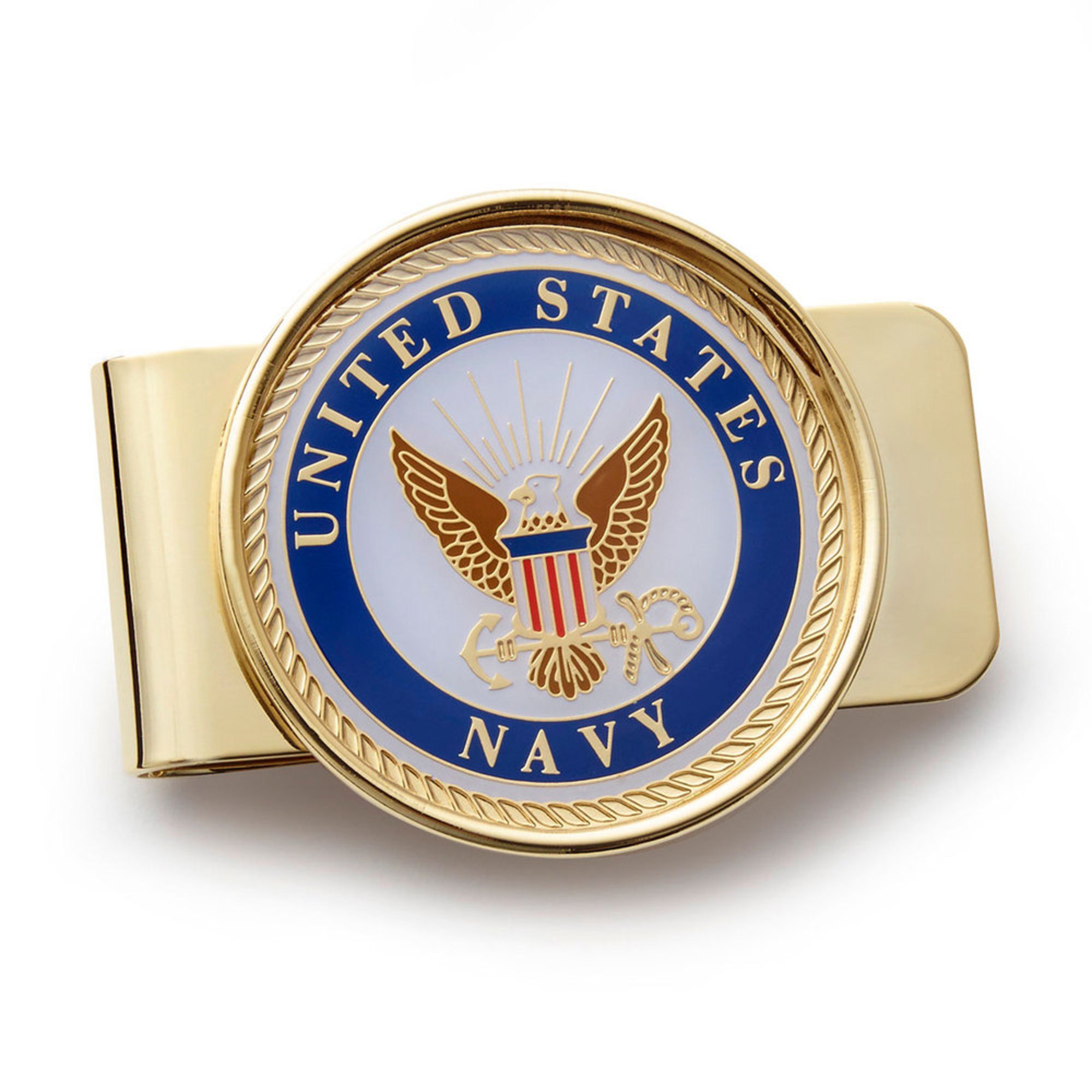 Mitchell Proffitt Usn Crest Money Clip | Navy Pride Luggage Accessories ...